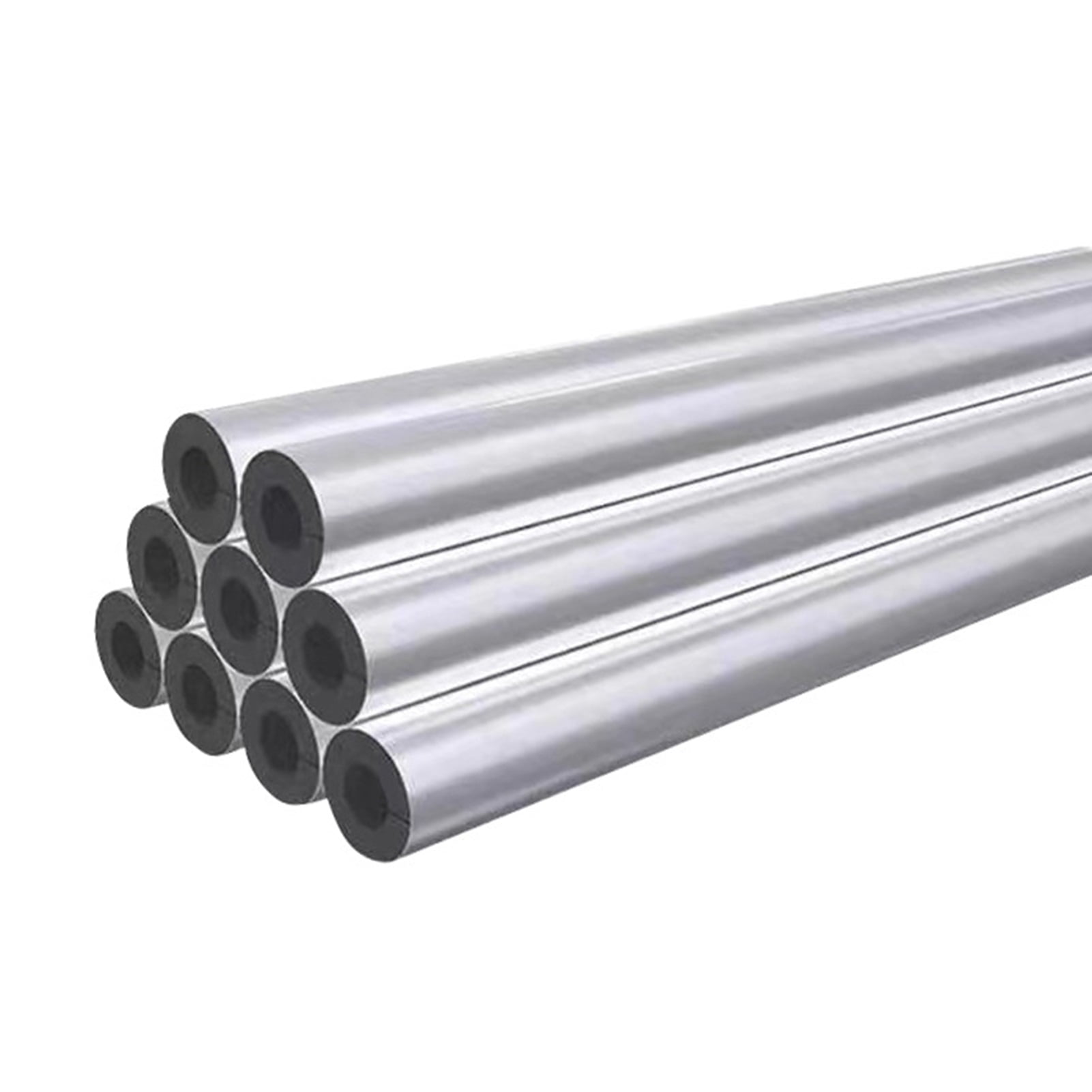 Pipe Insulation Foam Tube, Pre-Slit Insulation Foam Tubes with Aluminum ...