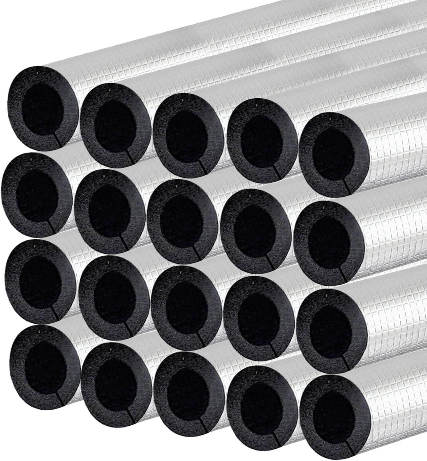 Pipe Insulation Foam Tube Self Adhesive 20PC Insulation Foam Wrap ...