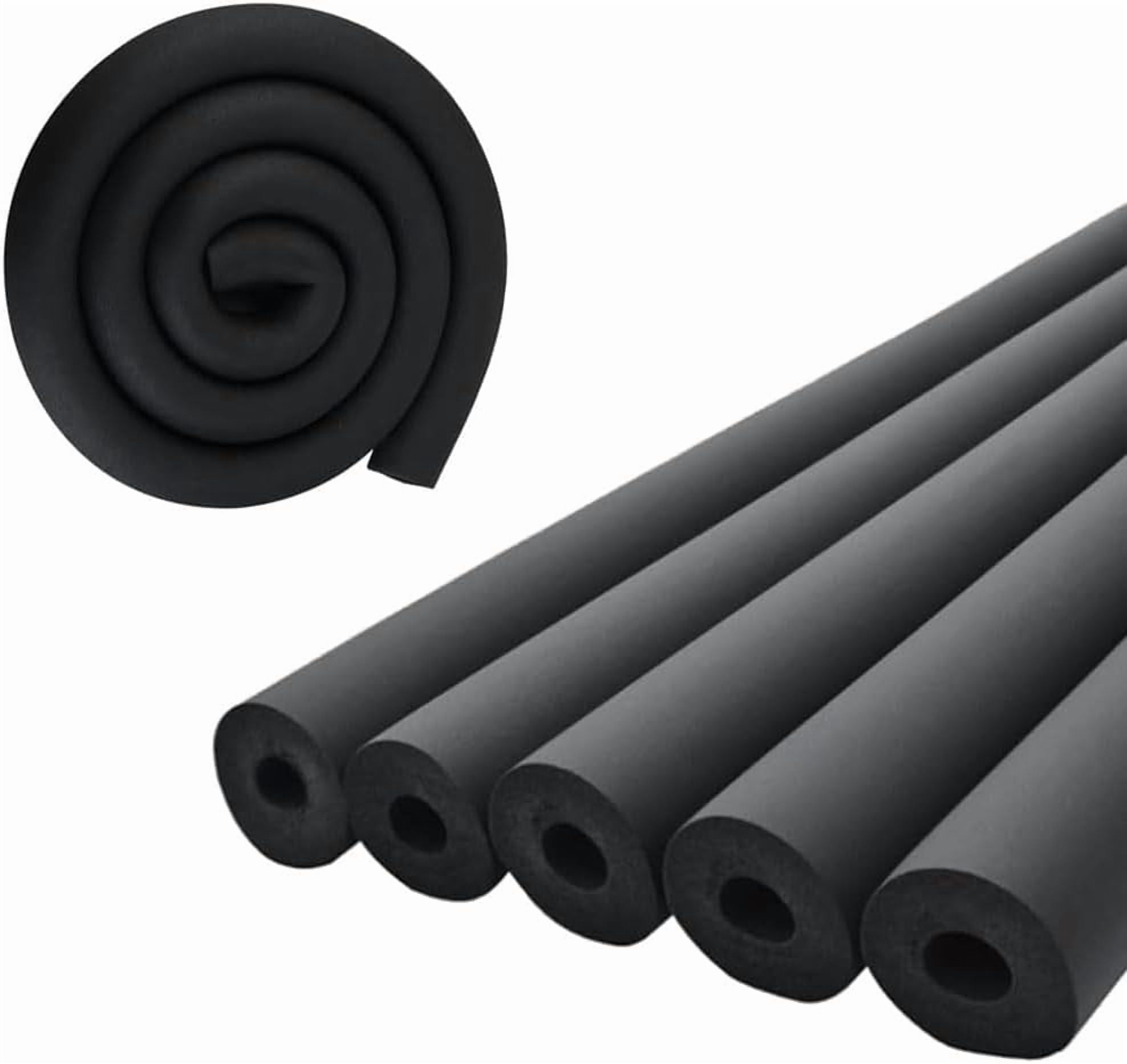 Pipe Insulation Tubing (1" x 3/8" x 6FT), 1" ID Pipe Insulation Foam ...