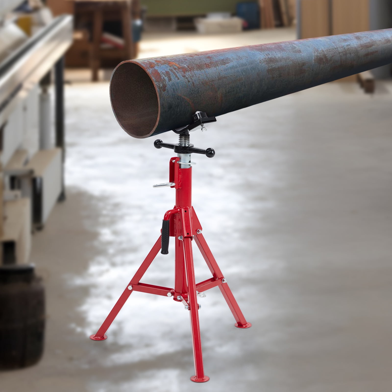 Pipe Jack Stand - 2500 lbs Capacity Heavy-Duty Steel Support ...