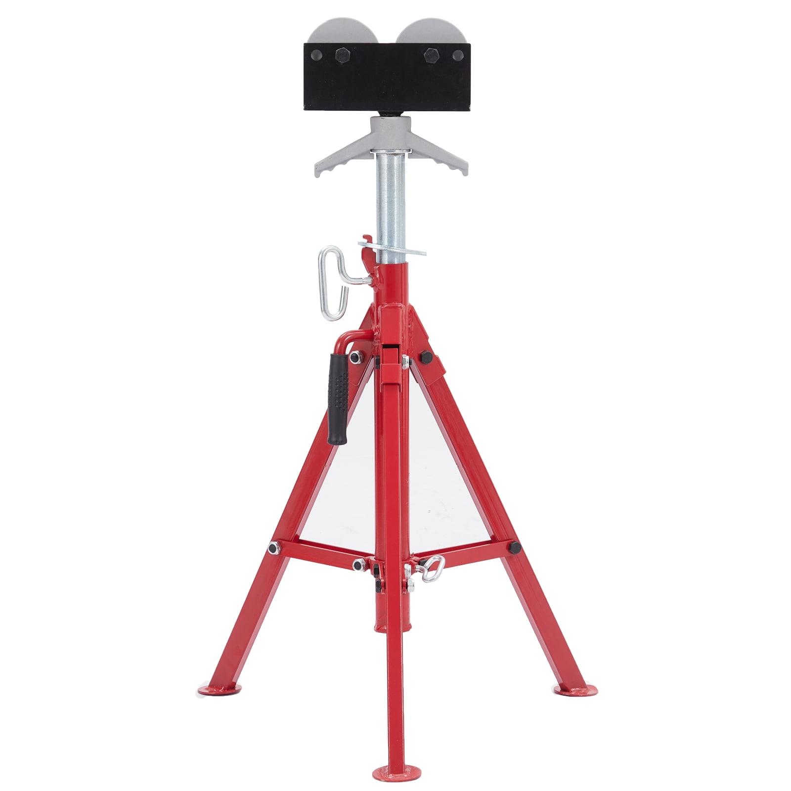 Pipe Jack Stand with Roller Head, 2500lbs Folding Jack Stand, 1/8"-12 ...