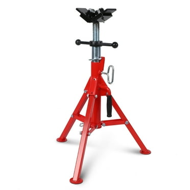 B&B Pipe 3900 High-Profile Adjustable Pipe Jack Stand with V-Head ...