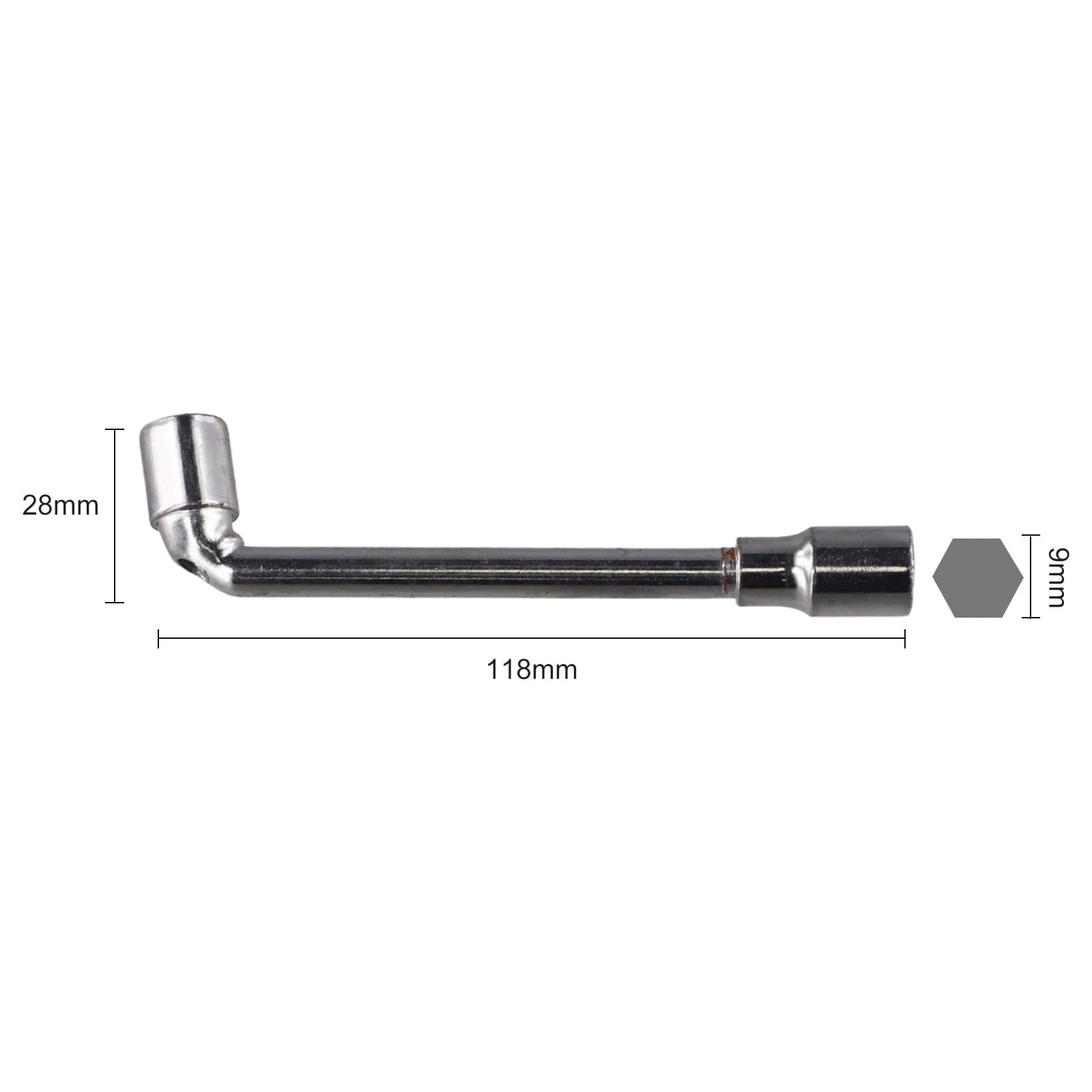 Pipe L-Shaped Elbow Wrench 7-Shaped Socket Wrench Auto Repair Tools ...