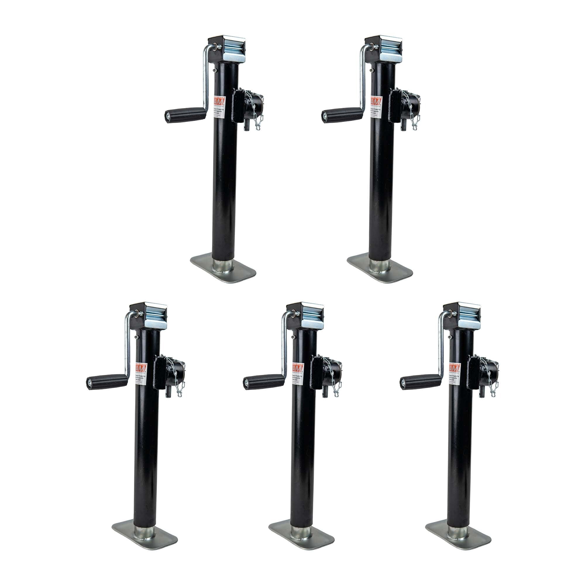 Pipe Mount Jack - 2k Trailer Jack 2000 lb Side Wind, Bundle (5 ...