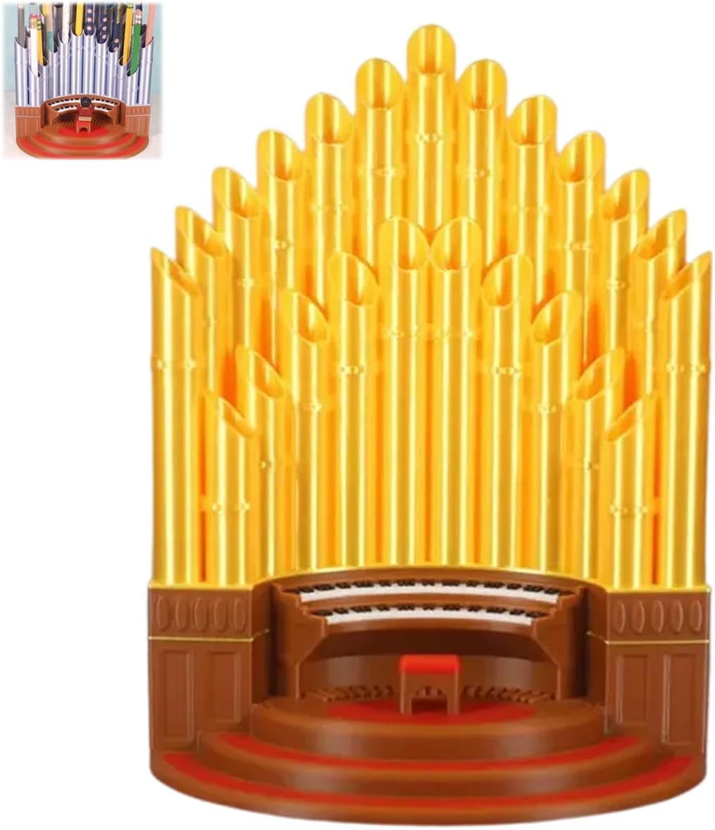 Pipe Organ Pen Pencil Holder,Resin Music Pipe Organ Pen Container ...