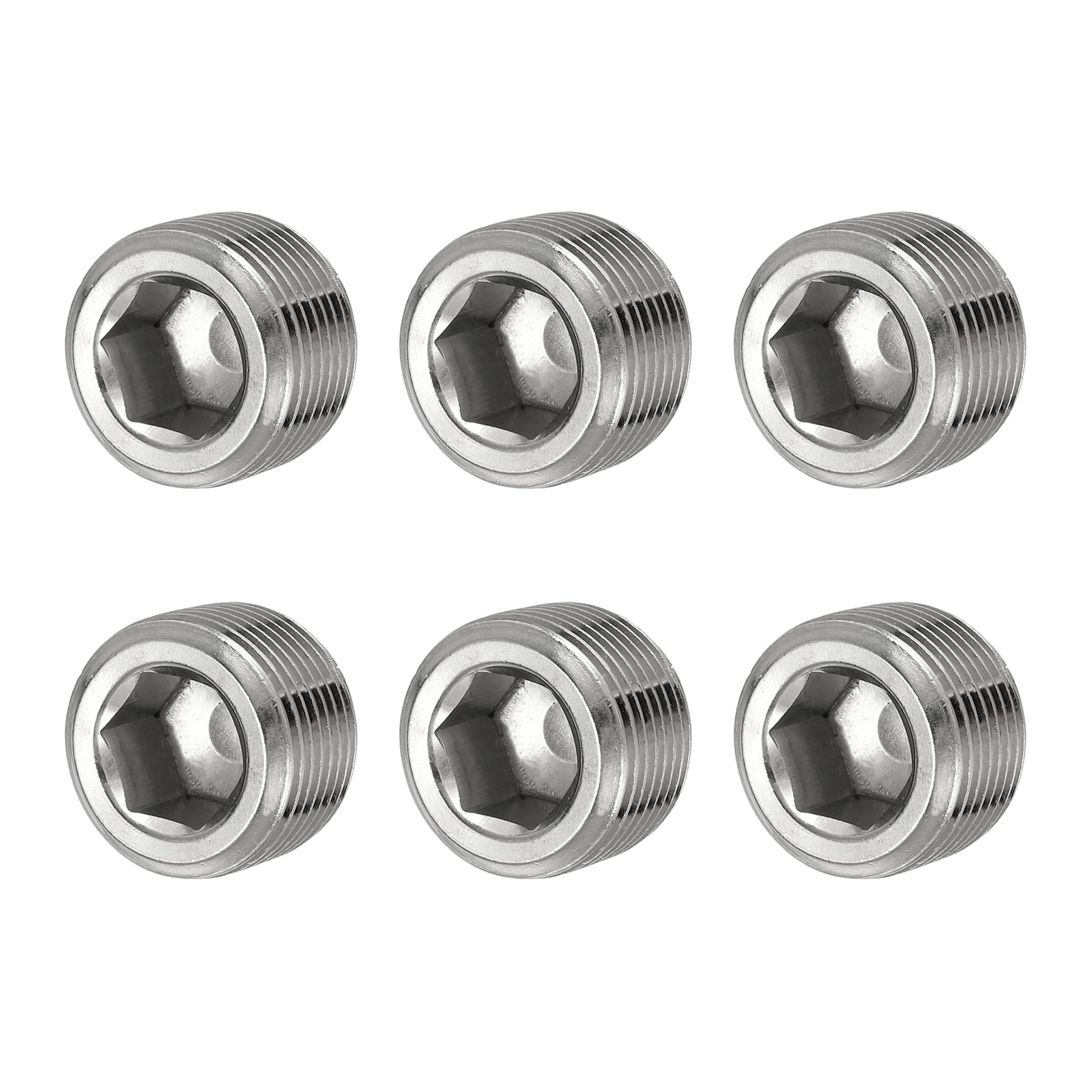 Pipe Plug Stainless Steel Internal Hex Thread Socket - 3/4 Inch NPT ...