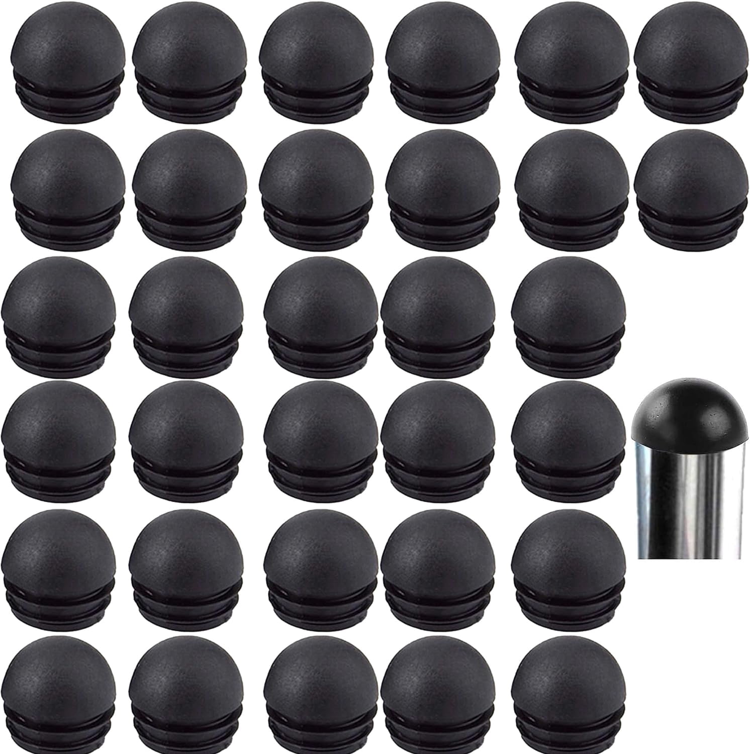 Pipe Plugs, Round End Cap, Tube Lamellar Plugs with Ball Head, Round ...