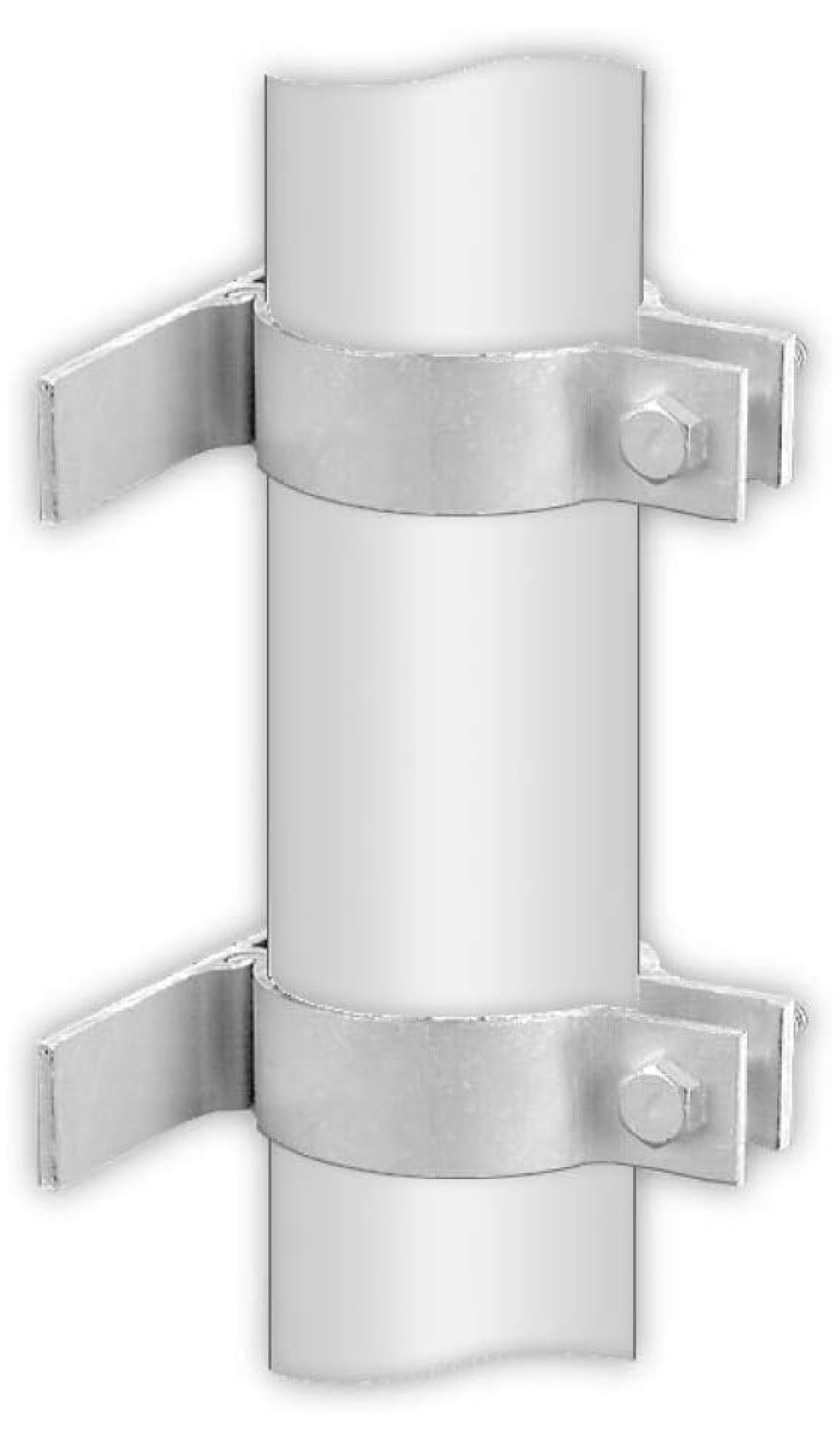 Pipe Post Mounting Brackets (Single Sign) - Walmart.com
