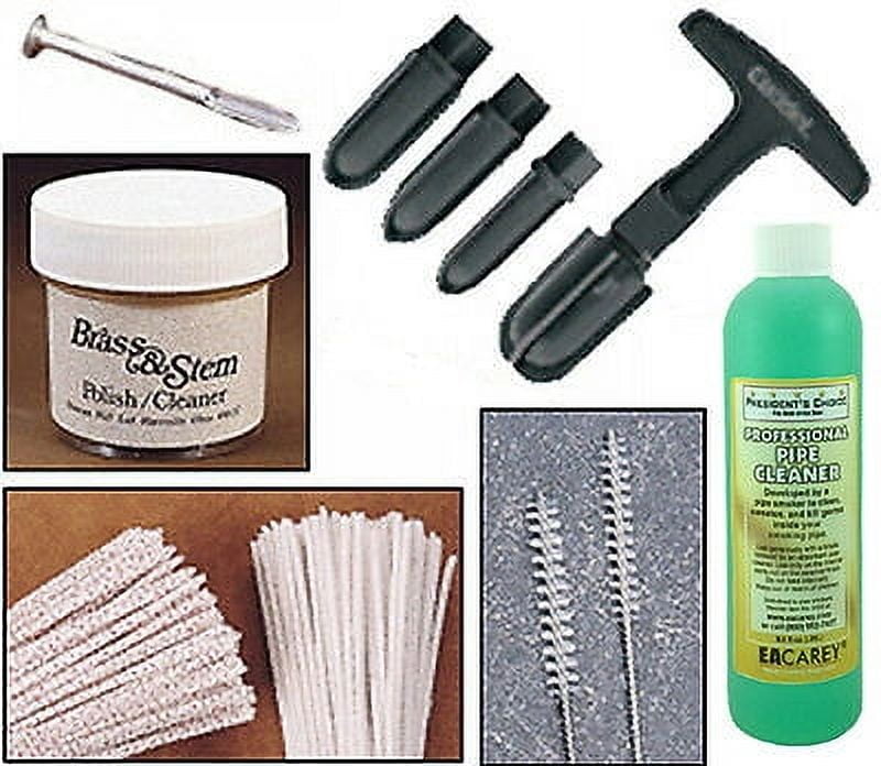 Pipe Reamer Cleaning Kit w/ Tamper Spoon, Brass & Stem Polish - 4152 ...