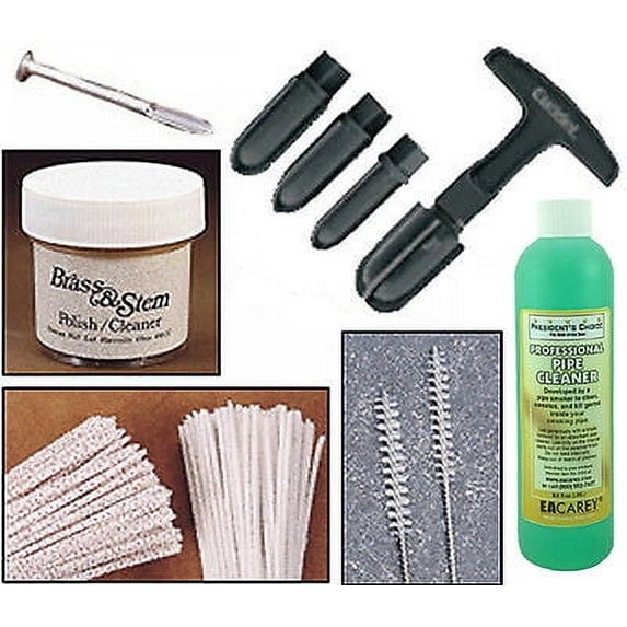 Pipe Reamer Cleaning Kit w/ Tamper Spoon, Brass & Stem Polish - 4152 ...