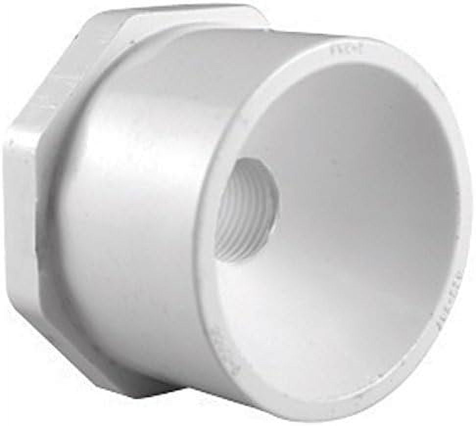Pipe Reducing Bushing 1 " X 1/2 " White Pvc Schedule 40 - Walmart.com