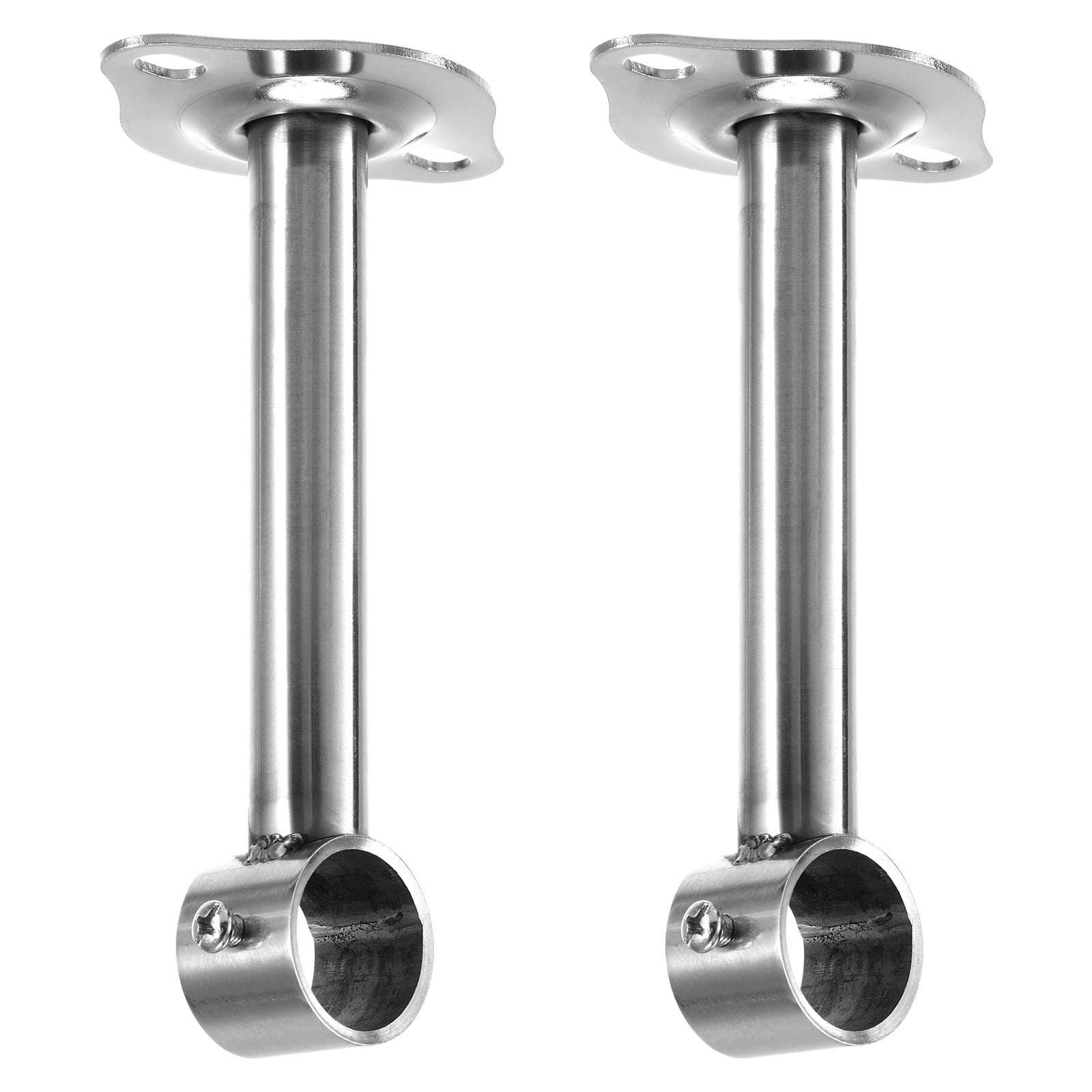 Pipe Shelf Bracket Curtain Holders for Drapes 4 Pcs Pole Brackets Rod ...