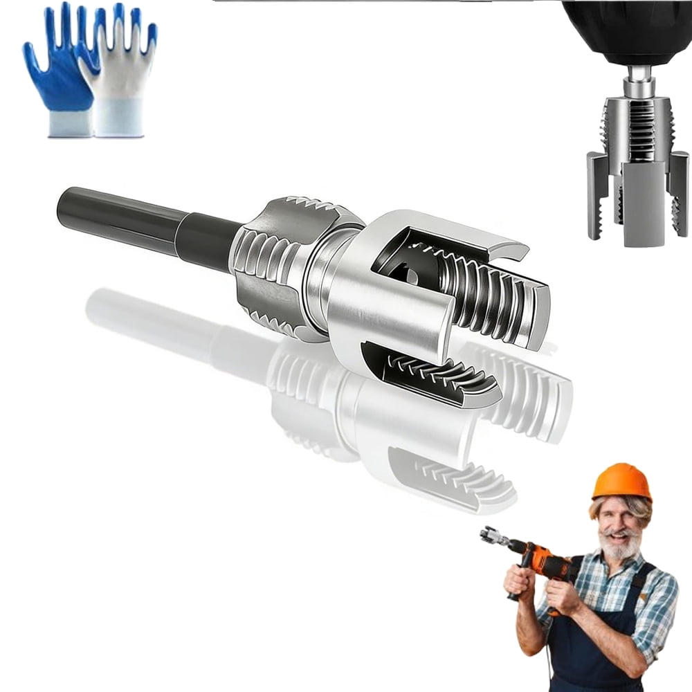 Pipe Tapping and Threading Tool, Heavy Duty PVC/Plastic Dual-Function ...