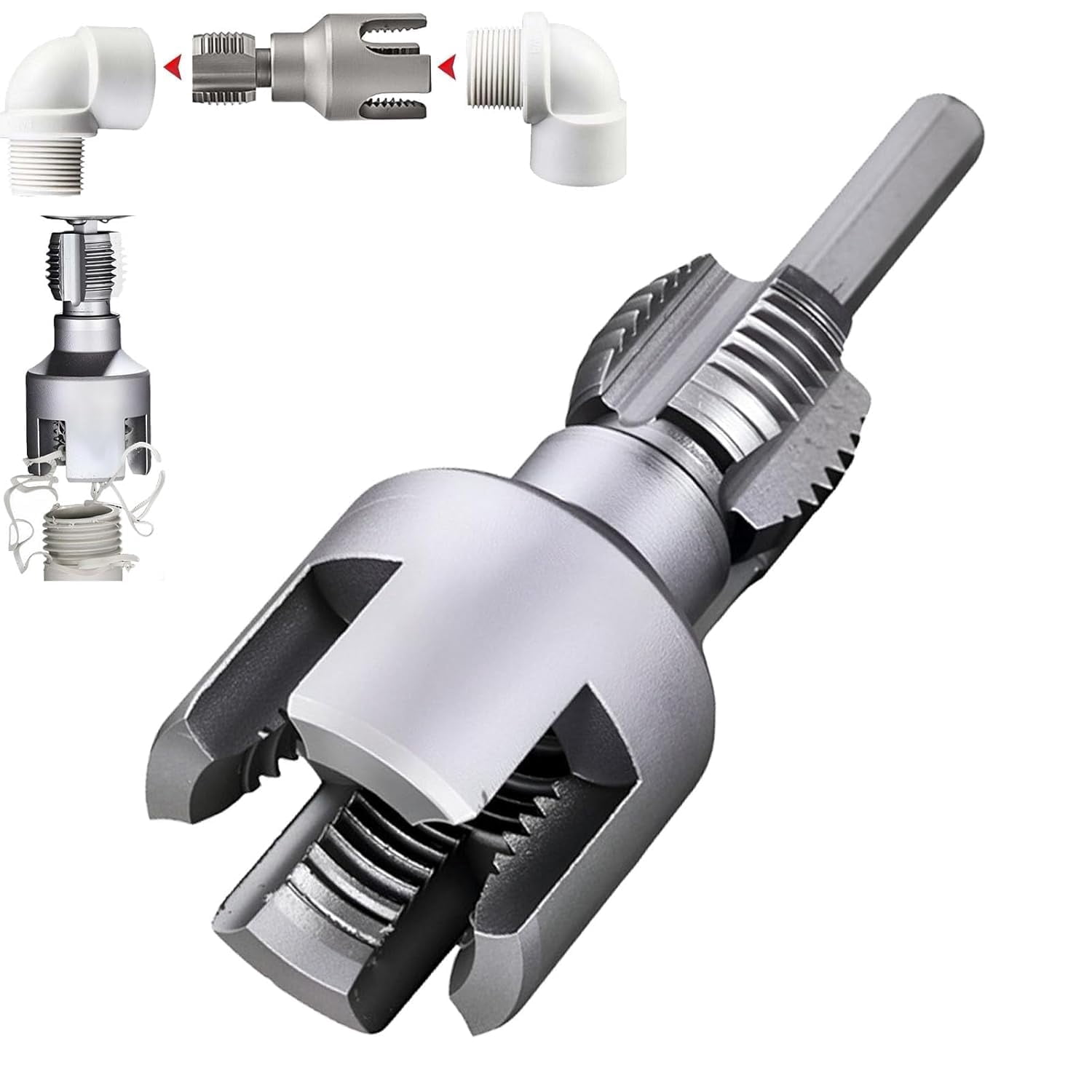 Pipe Tapping and Threading Tool, Integrated Internal & External Pipe ...