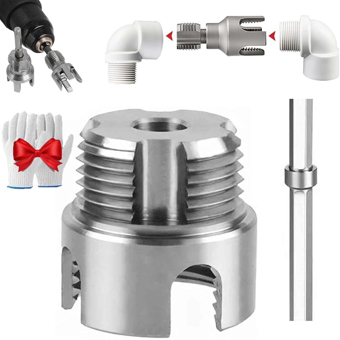 Pipe Tapping and Threading Tool, Integrated Internal & External Pipe ...