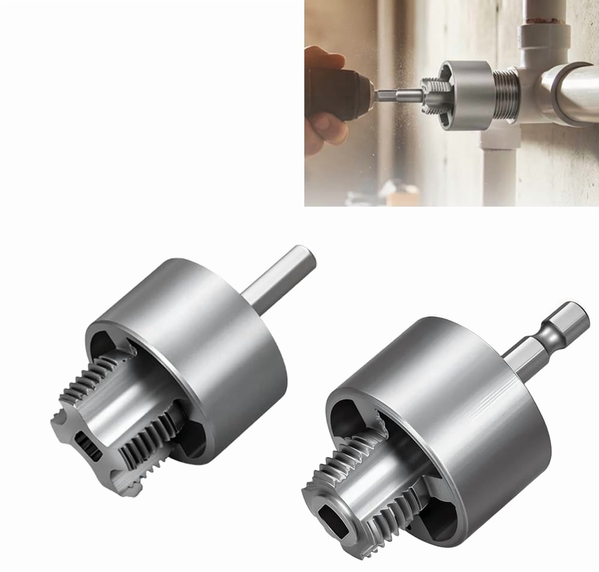 Pipe Tapping and Threading Tool,New Premium Carbon Steel Dual-Function ...