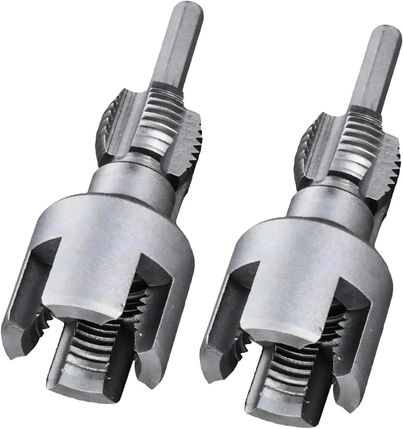 Pipe Tapping and Threading Tool - 1/2” & 3/4” Drill-Compatible Dual ...