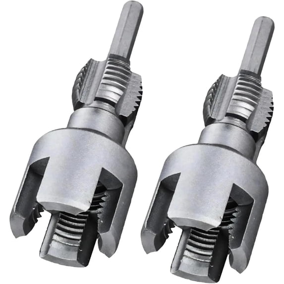 Pipe Tapping and Threading Tool - 1/2” & 3/4” Drill-Compatible Dual ...