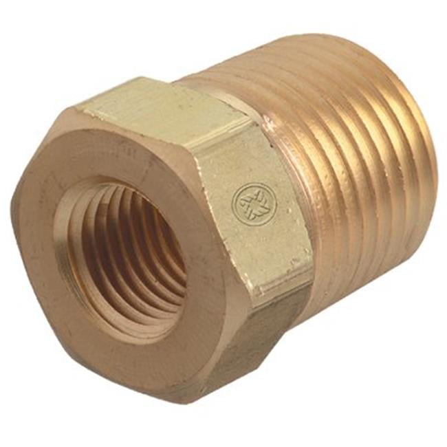 Pipe Thread Bushings, 3,000 PSIG, Brass, 1/4 in (NPT);3/4 in (NPT ...