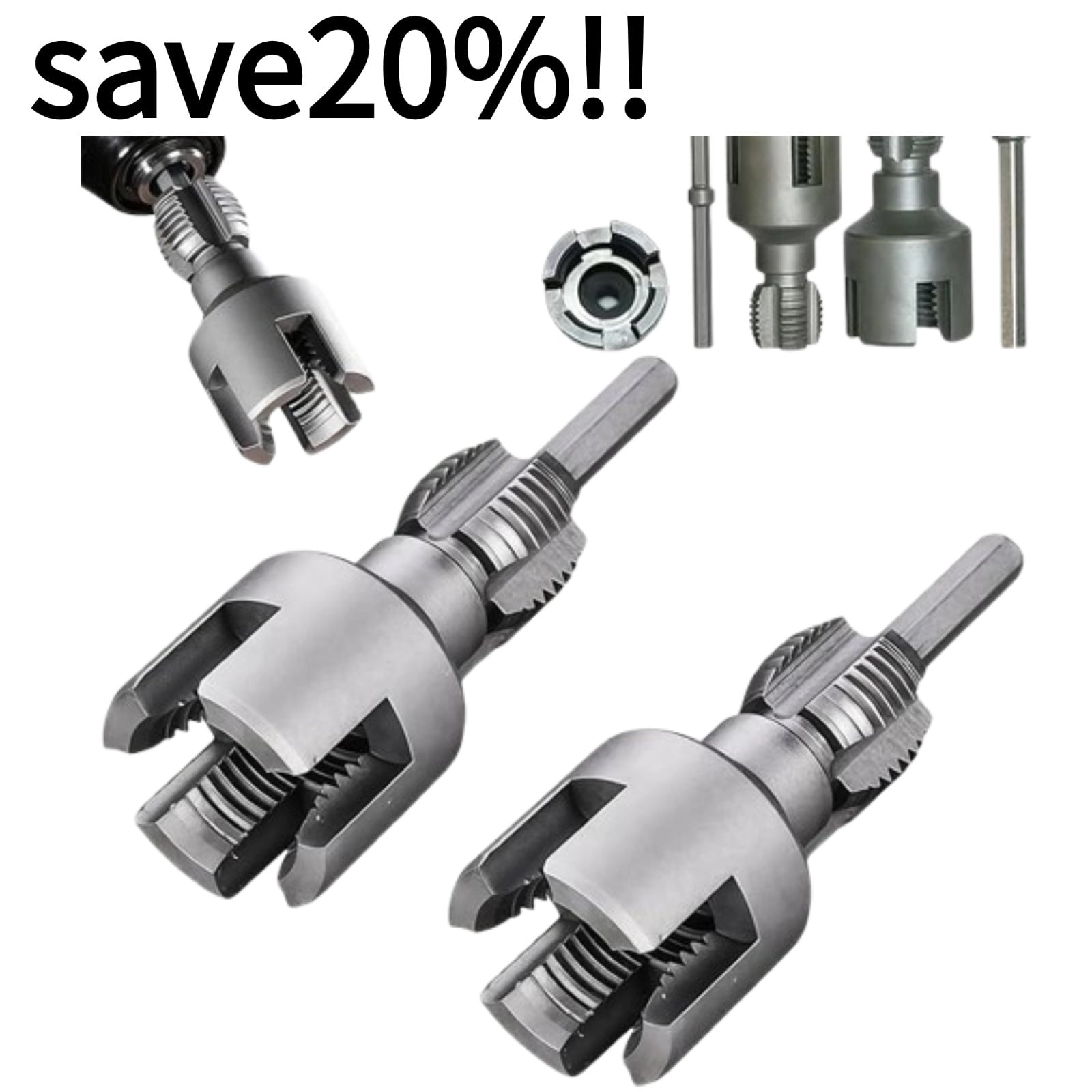 Pipe Thread Cutting Tool, 1/2'' and 3/4'' Water Pipe Internal and ...