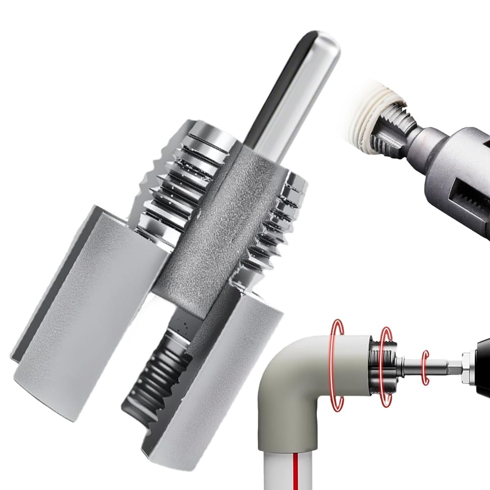 Pipe Thread Cutting Tool, 1/2'' and 3/4'' Water Pipe Internal and External Integrated Threader ...