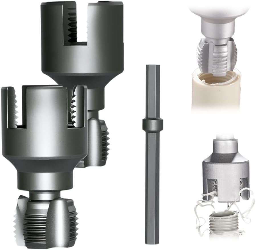 Pipe Thread Cutting Tool, 2025 Upgraded Electric Drill Compatible PVC ...