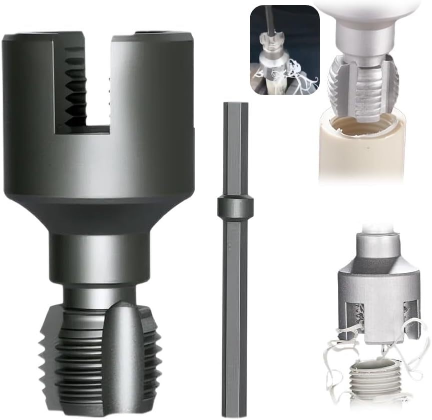 Pipe Thread Cutting Tool, 2025 Upgraded Electric Drill Compatible Pvc ...