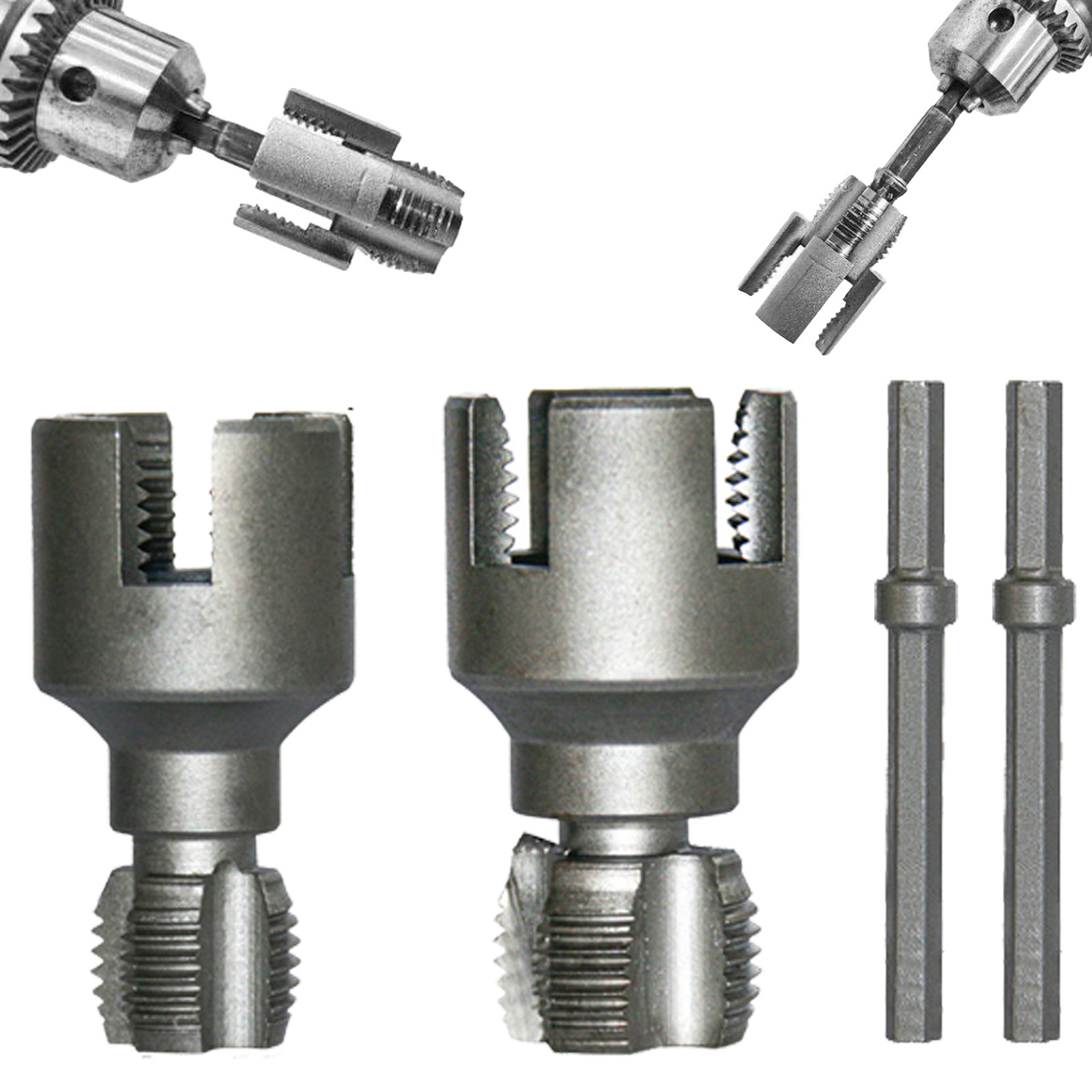 Pipe Thread Cutting Tool, Electric Drill Compatible Pvc Pipe Threader ...