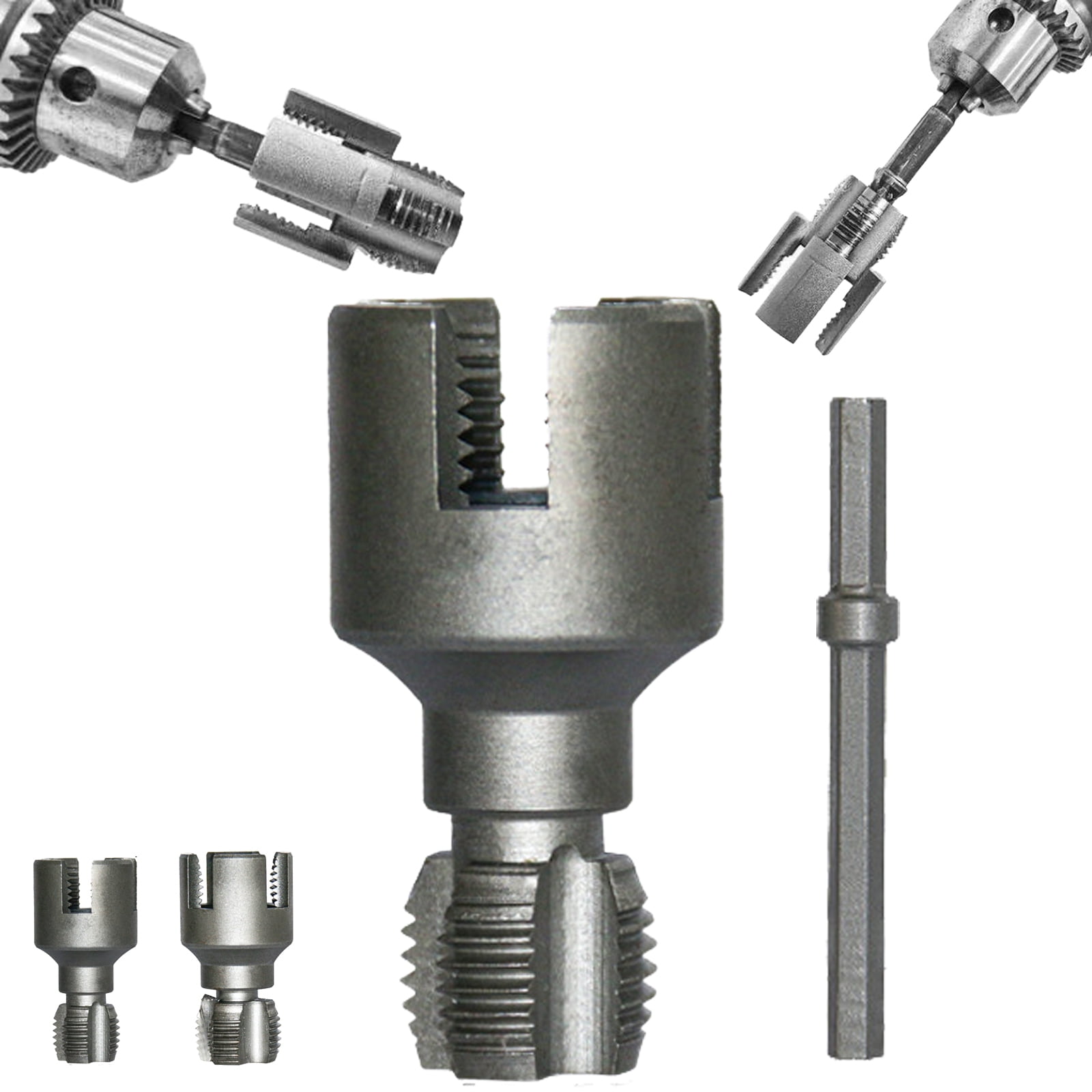 Pipe Thread Cutting Tool, Electric Drill Compatible Pvc Pipe Threader ...