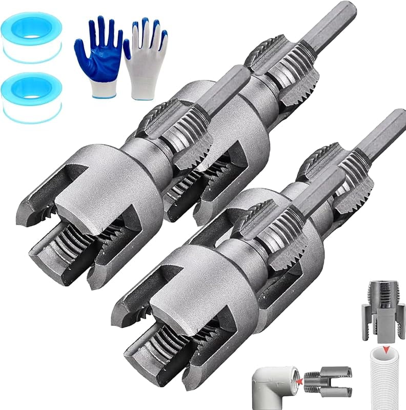Pipe Thread Cutting Tool,Electric Drill Compatible Pvc Pipes Threader ...