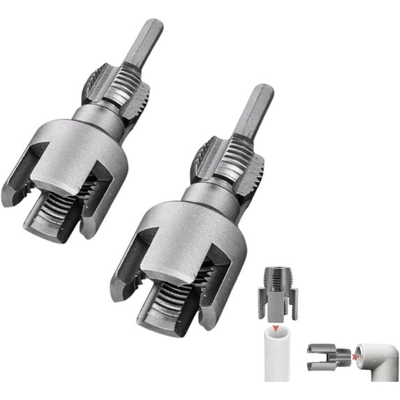 Pipe Thread Cutting Tool - PVC Pipe Threader Kit for Internal/External ...