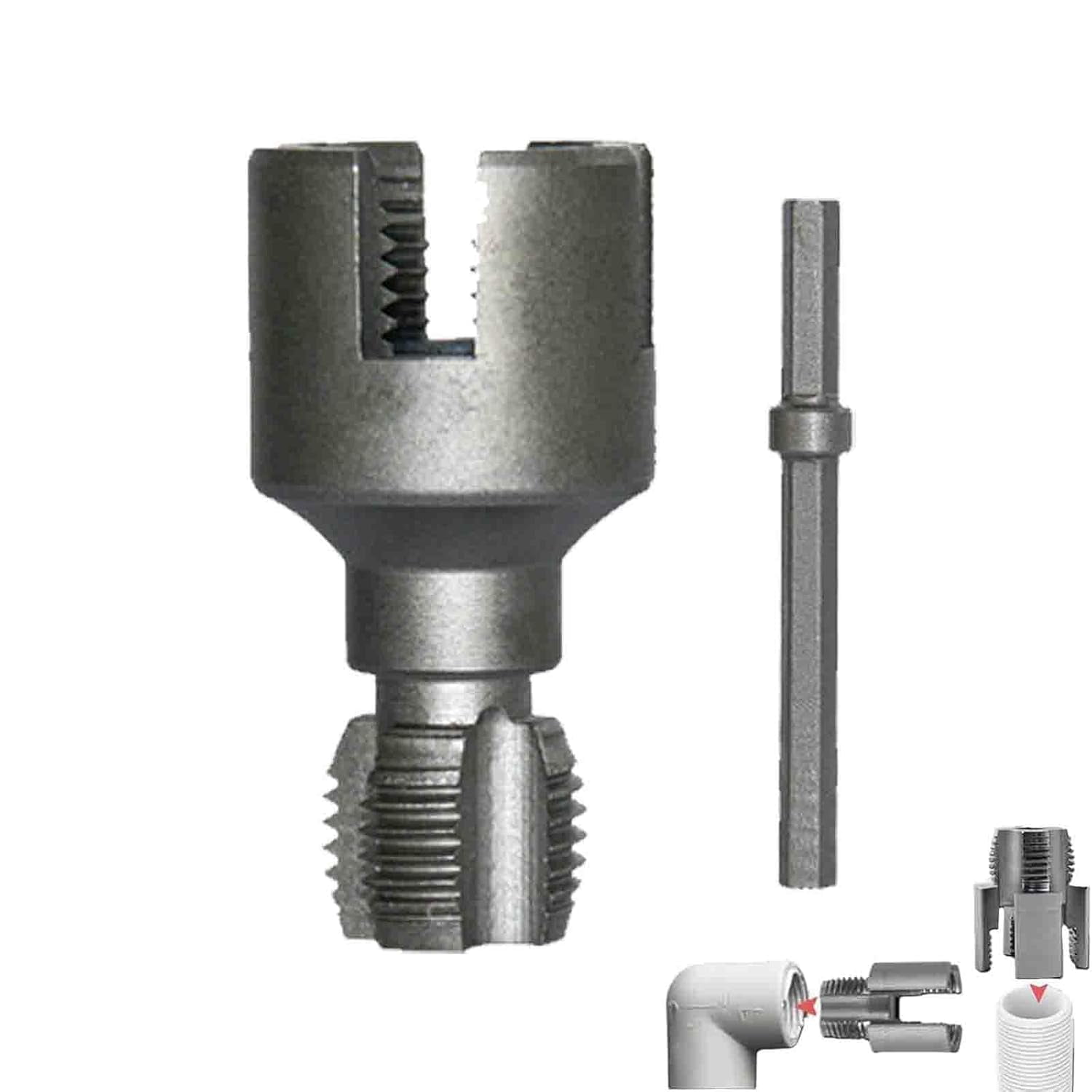 Pipe Thread Cutting Tools, Electric Drill Compatible PVC Pipe Threader ...