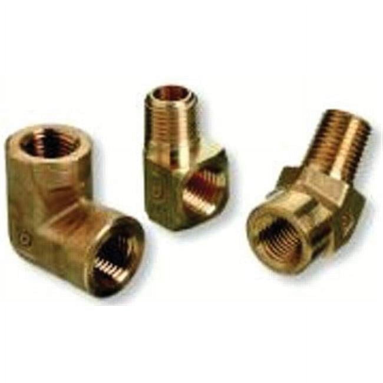 Pipe Thread Elbow, Connector, 3000 psig, Brass, 1/4 in x 1/4 in, 90 ...
