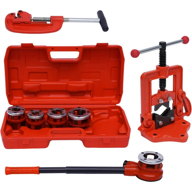 Pipe Threader Kit Ratcheting Set,Handheld Pipe Threader Ratchet Kit ...