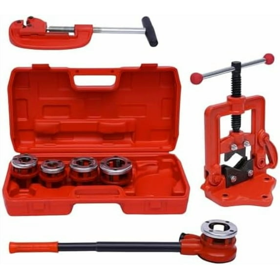 Pipe Threader Kit Ratcheting Set,Handheld Pipe Threader Ratchet Kit ...