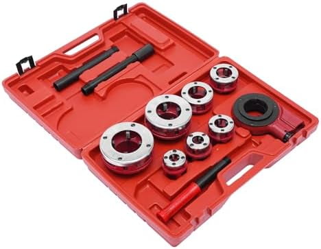 Pipe Threader kit, 3/8 to 2 7 Size Handle Die Pipe Threader Pipe ...