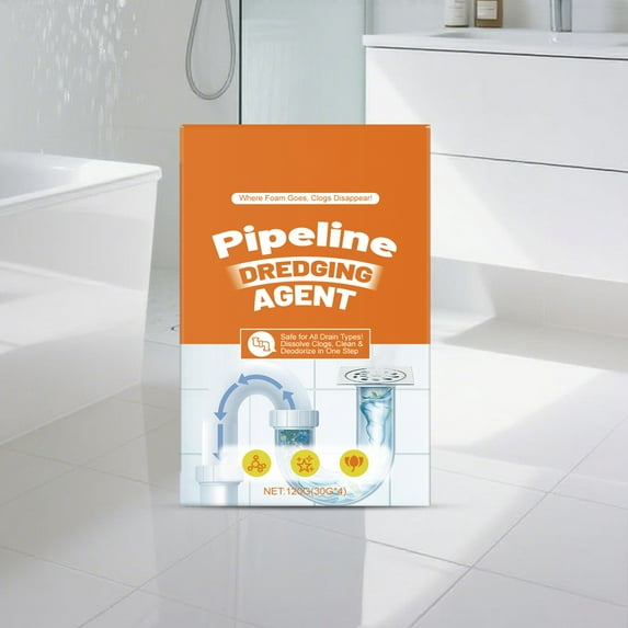 Pipe Unblocking and Cleaning Powder, Heavy-Duty Drain Cleaner, Multi ...