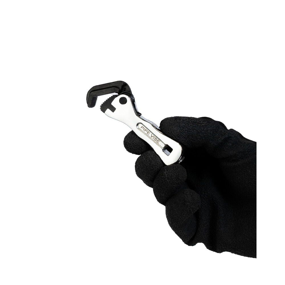 Pipe Vise Micro Stubby 3.75 Inch Self-Adjusting Wrench With Contoured ...