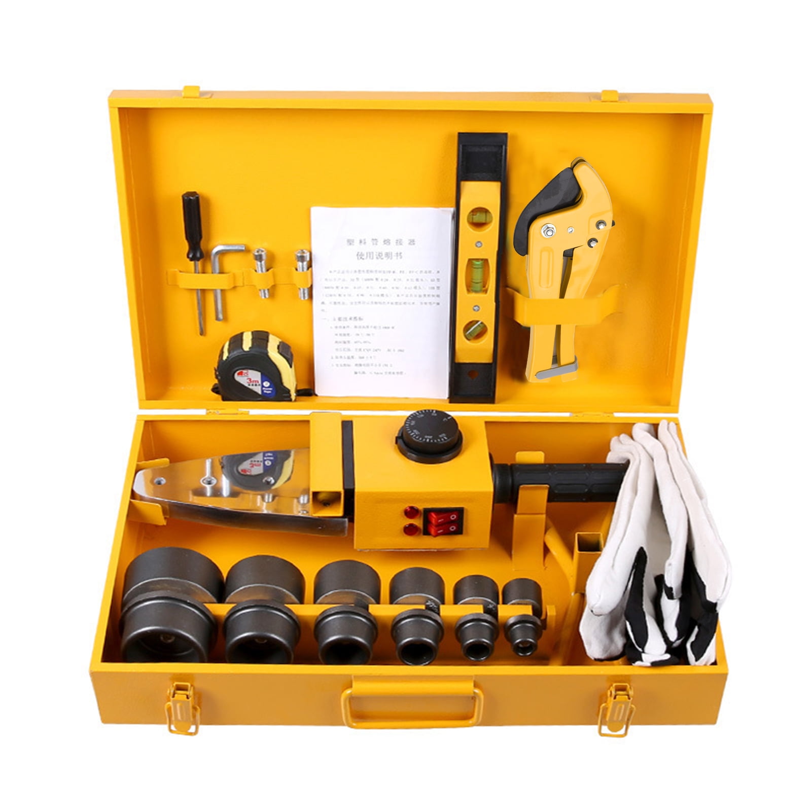 Pipe Welding Machine,6 Die Heads 50/ Iron 20/ 25/ Pipe 0-320 Switch ...