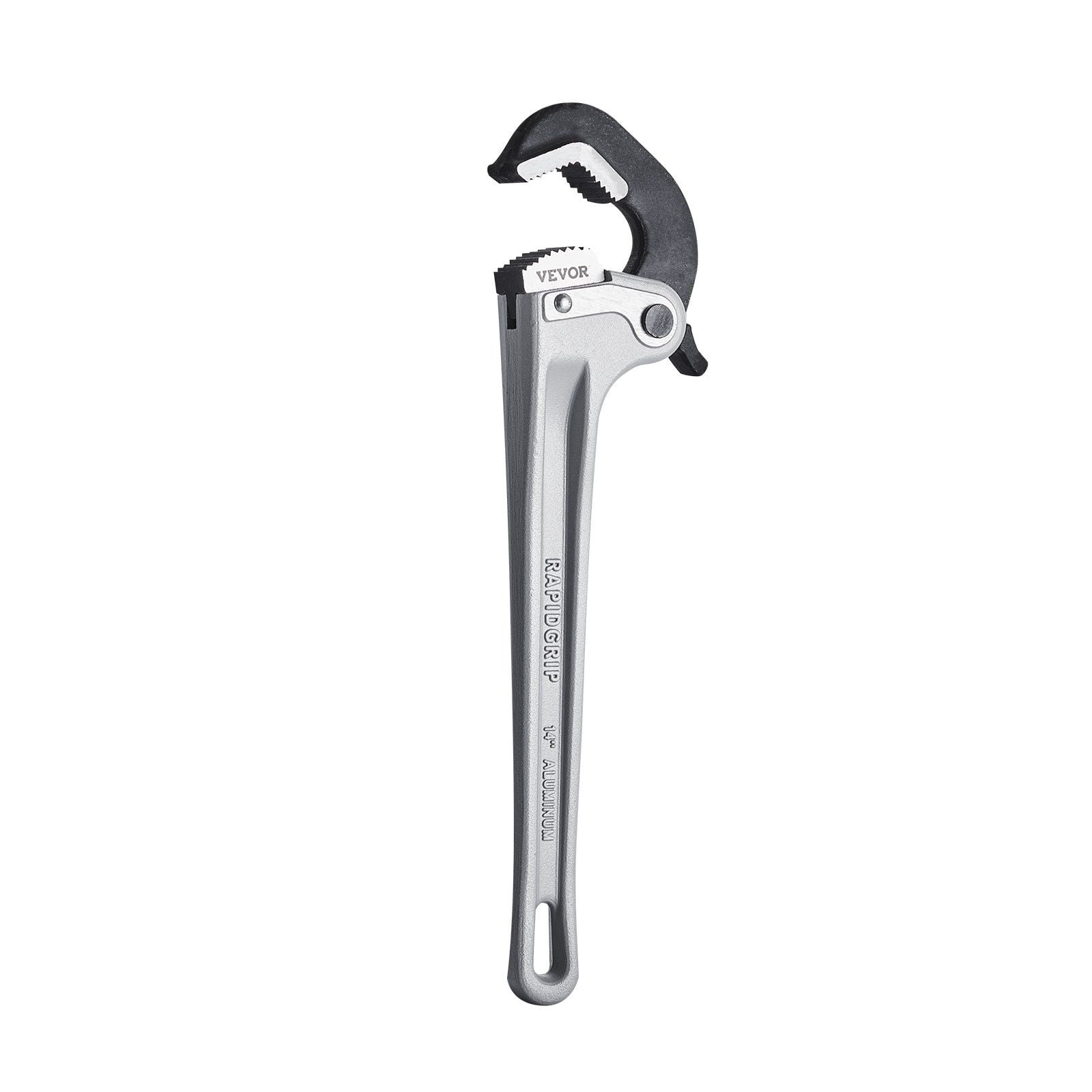 Pipe Wrench, 14" Aluminum Straight Pipe Wrench, Automatic Jaw ...
