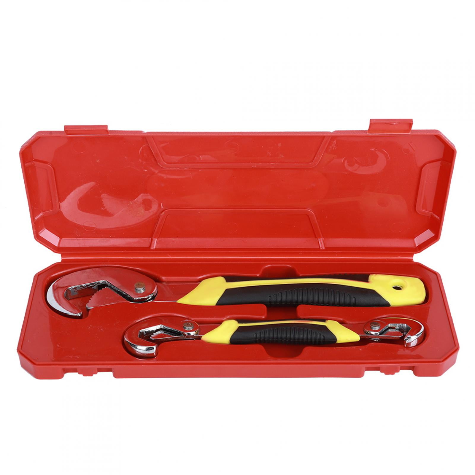 Pipe Wrench and Crescent Wrench Set with Self-Tightening Feature ...