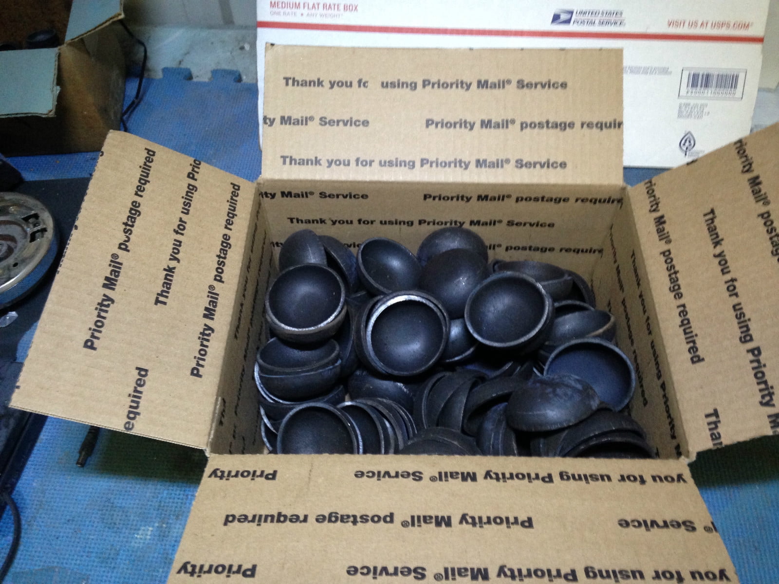 Pipe caps: domed steel weld on 2 3/8 lot of 100 - Walmart.com