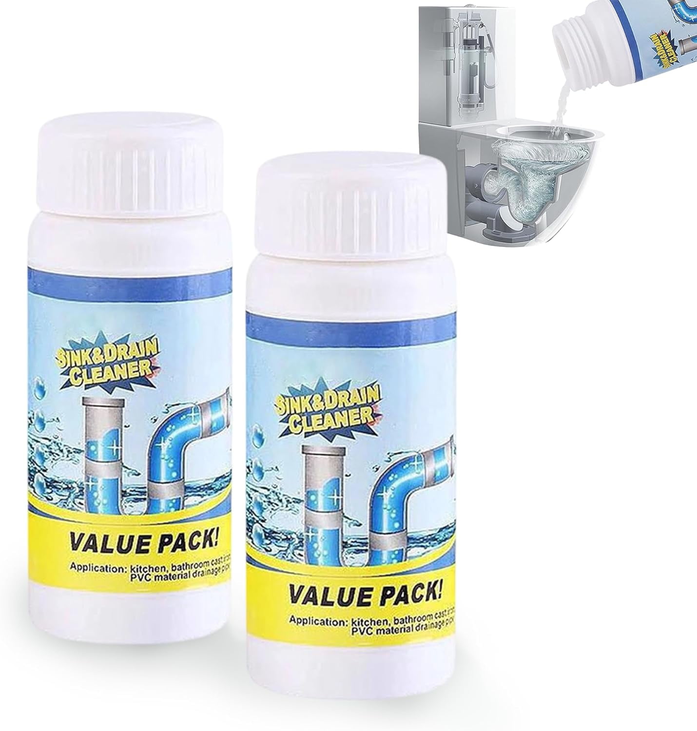 Pipe cleaning powder, a multi-functional, powerful pipe cleaner, a ...