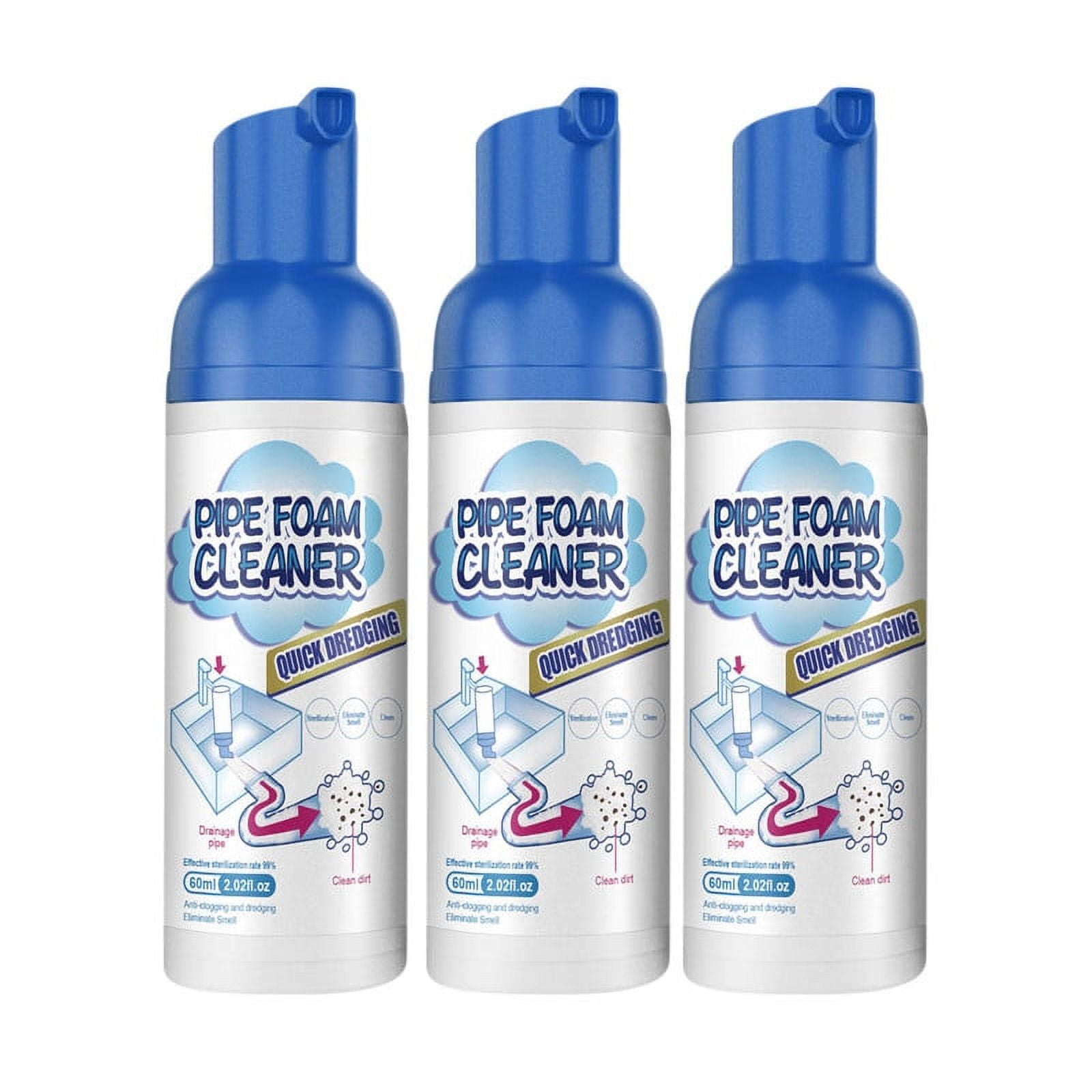 Pipe foam cleaner,Hair and Drain Clog Remover,Force Foamer Drain Clog ...