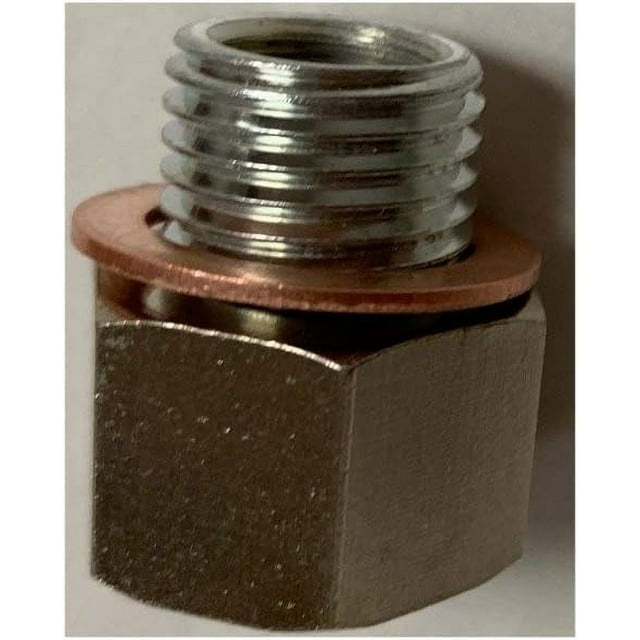 Pipe to Metric Fitting 3/8" BSP BSPP Female to M14X1.5 Male - Walmart.com