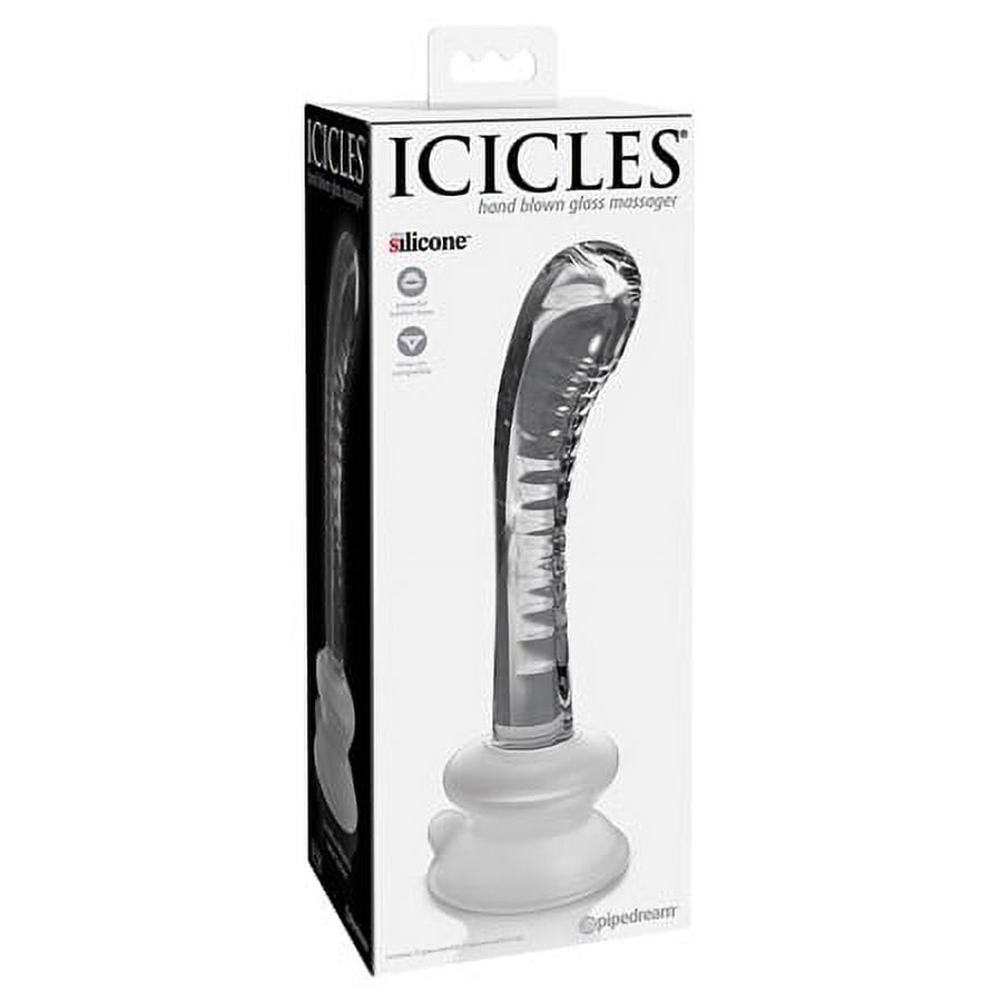 Pipedream Products, Inc Icicles No 88 Glass G-Spot Wand with Bendable Silicone Suction Cup ...