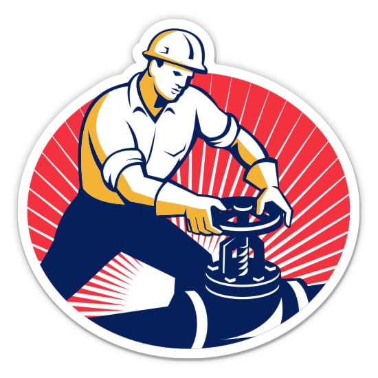 Pipefitter - 8" Vinyl Sticker - For Car Laptop I-Pad - Waterproof Decal ...