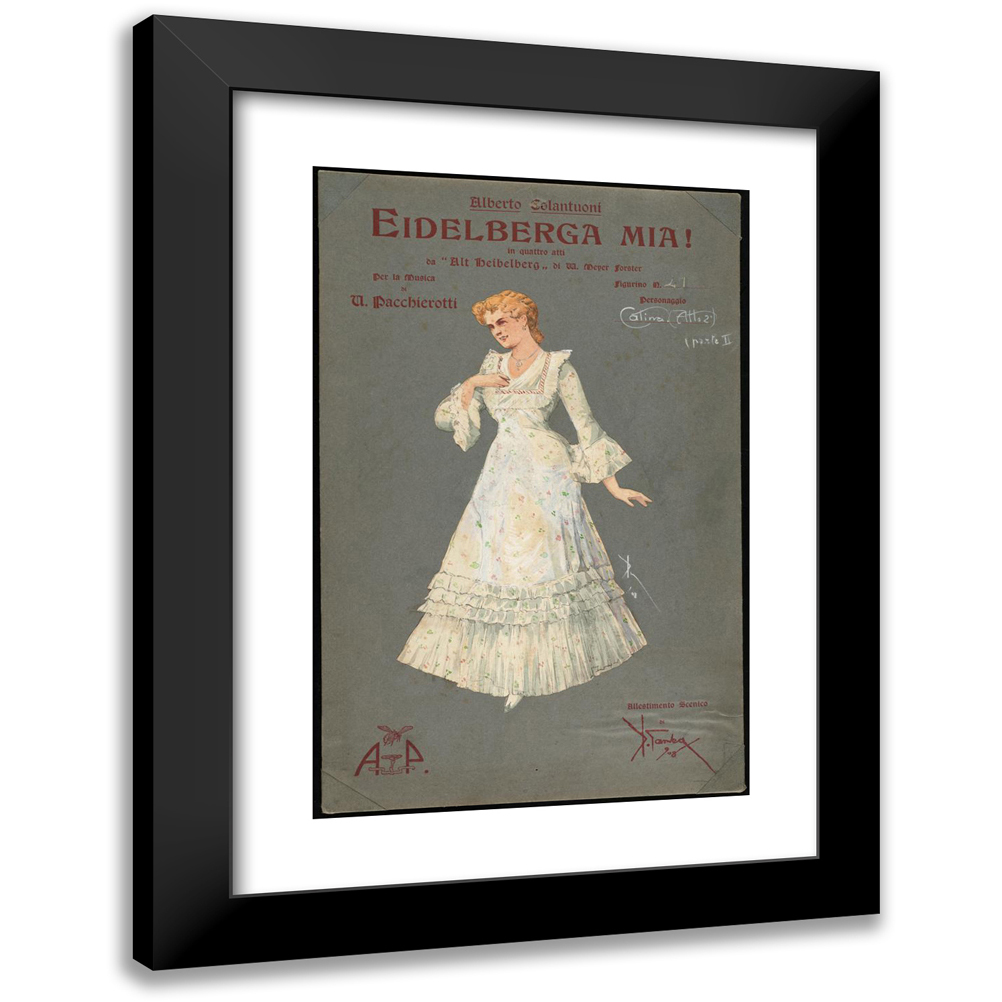 Pipein Gamba 11x14 Black Modern Framed Museum Art Print Titled - Catina ...