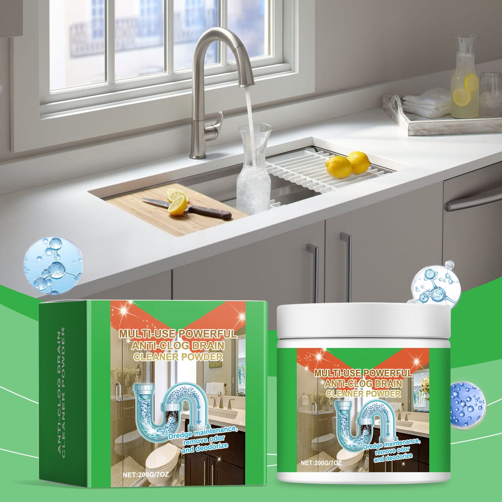 Pipeline Dredging Agent,Drain Pipe Cleaning Powder,Powerful Drain ...