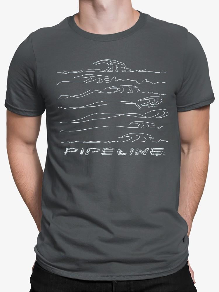 Pipeline Wave Symbolic Trend Tee T-shirt Men's - Walmart.com
